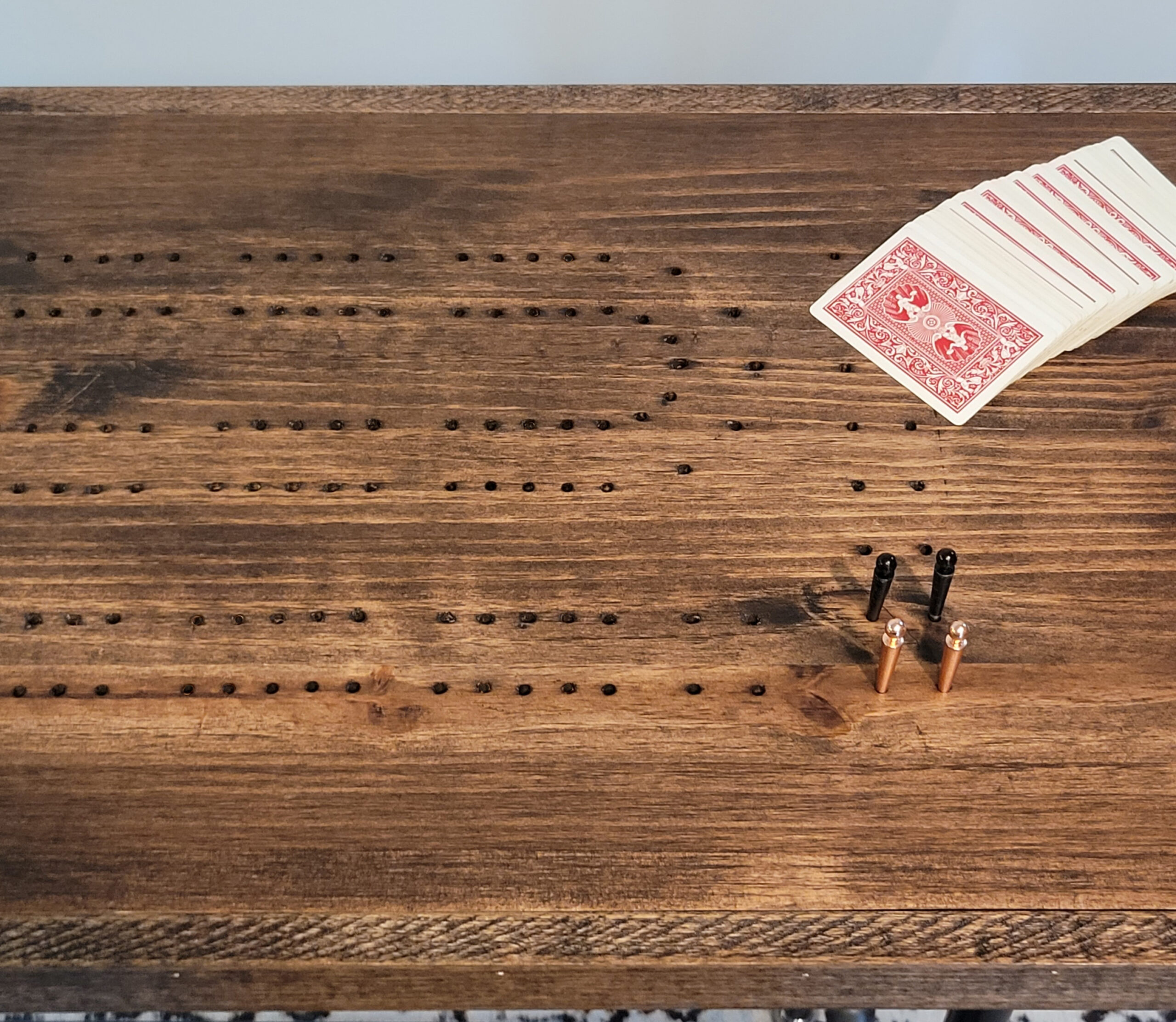 Handcrafted Industrial Style Cribbage Pub Table – The Artisan Markets ...