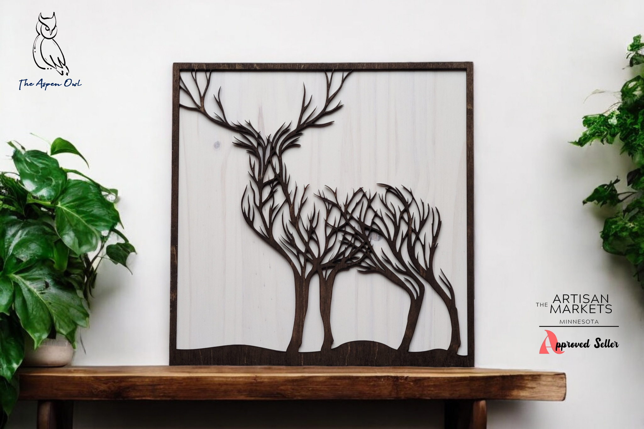 Tree Branch Animal Laser Cut Wood Art – The Artisan Markets Furniture
